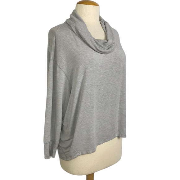 Halcyon | Tops | Halcyon 2x Gray Cowl Neck Sweatshirt | Poshmark